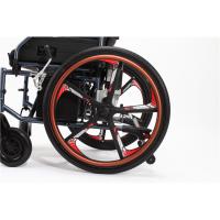 China Aluminum Folding Power Wheelchair with 150W Dual Motors, 18-20km Range and 46cm Seat for sale