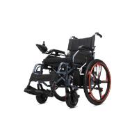 China Aluminum Folding Power Wheelchair with 150W Dual Motors, 18-20km Range and 46cm Seat for sale