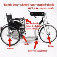 China 250kg Capacity Electric Wheelchair with 350W Brushless Motor and 24-Inch Pneumatic Tires - Portable Folding Design for sale