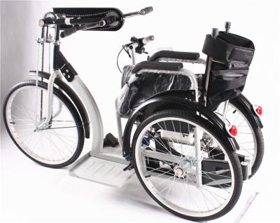 China 150kg Load Capacity Electric Folding Travel Wheelchair Hand Steel Tricycle for Enhanced Mobility for sale