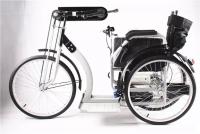 China 150kg Load Capacity Electric Folding Travel Wheelchair Hand Steel Tricycle for Enhanced Mobility for sale