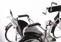 China 150kg Load Capacity Electric Folding Travel Wheelchair Hand Steel Tricycle for Enhanced Mobility for sale