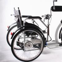 China Hearty Expression Folding Electric Wheelchair 350W 36V 24 Inch Pneumatic Tyre 250kg Capacity for sale