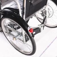China 250kg Capacity Lightweight Folding Electric Wheelchair Tricycle 36V 350W for sale