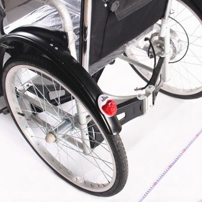China 250kg Capacity Lightweight Folding Electric Wheelchair Tricycle 36V 350W for sale