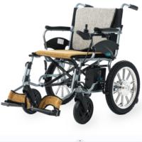 China Custom Electric Wheelchair Lightweight Brush Motor 20km Range 100kg Load for sale