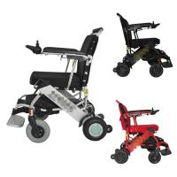 China Foldable Lightweight Lithium Battery Electric Power Wheelchair 150Wx2 30km Range Multi Terrain Travel for sale