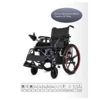 China Electric Wheelchair with 150W Dual Motors, 20AH Battery, 18-20km Range and Joystick Controller for sale