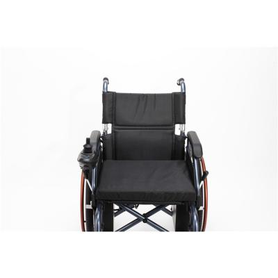 China 24 Inch Big Wheel Electric Wheelchair with 150W Dual Motors, 46cm Seat Width and 18-20km Range for sale