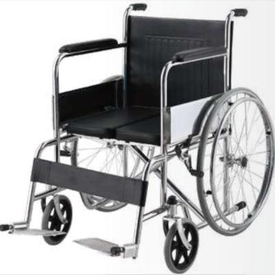 China Commode Manual Wheelchair Foldable Stainless Steel 100kg Capacity 24
