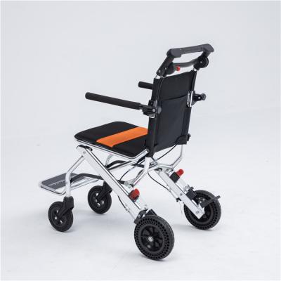 China Medical Folding Manual Wheelchair 450mm Seat Width 100kg Capacity Detachable for sale