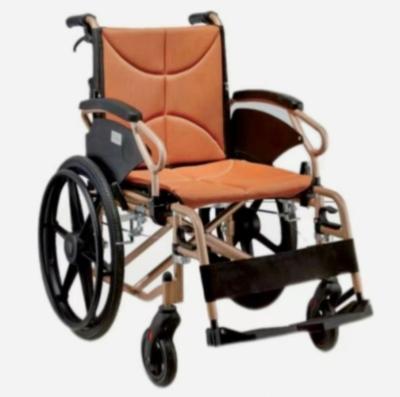 China Pedal Electric Transfer Light Transport Wheelchair 100kg Capacity 24