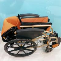 China Pedal Electric Transfer Light Transport Wheelchair 100kg Capacity 24