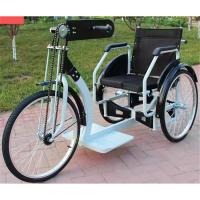 China Hand Cranked Foldable Bariatric Transport Wheelchair - 100kg Capacity, 32kg Lightweight Steel Frame for sale