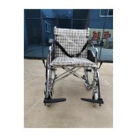 China Manual Folding Portable Wheelchair for Disabled Elderly 450mm Seat Width 100kg Capacity for sale