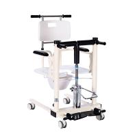 China Hydraulic Patient Transfer Chair with Commode 150kg Capacity Hospital Lift Chair for sale