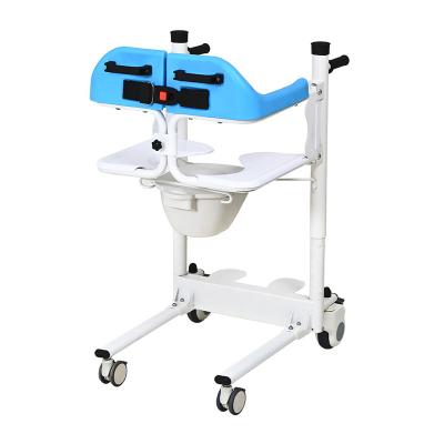 China Electric Patient Transfer Chair 150kg Capacity Remote Control Commode Wheelchair for sale