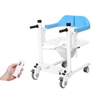 China Electric Patient Transfer Chair 150kg Capacity Remote Control Commode Wheelchair for sale