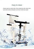 China Hydraulic Patient Transfer Chair with Commode 150kg Capacity for Hospital Nursing Home for sale