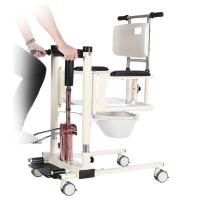 China Hydraulic Patient Transfer Chair with Commode 150kg Capacity for Hospital Nursing Home for sale
