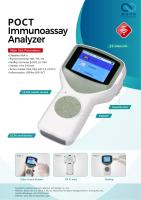China Handheld Poct Hormone Analyzer Immunoassay System HE-POC02V1 with 1000 Results Storage and 10-30 Samples Daily Capacity for sale
