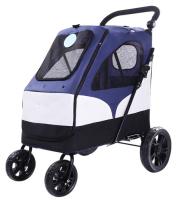 China Super Space Luxury Dog Stroller with Frame Guard Double Decker Design - 2-Level Pet Carrier with Durable Construction for sale
