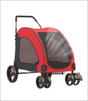 China Heavy Duty Pet Stroller for Small Dogs - 30kg & 110kg Capacity, 80cm×64cm×64cm Foldable Design for sale