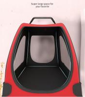 China Heavy-Duty Trolley Carriage Dog Carrier Stroller Cart for Pets Up to 55kg - 80x64x64cm Foldable Design for sale