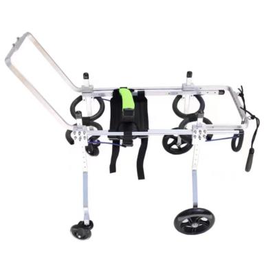 China Mini Exercise Four Wheel Dog Wheelchair with 5-55cm Height Adjustment and 0-50kg Weight Capacity for sale