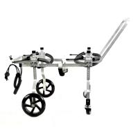 China Mini Exercise Four Wheel Dog Wheelchair with 5-55cm Height Adjustment and 0-50kg Weight Capacity for sale