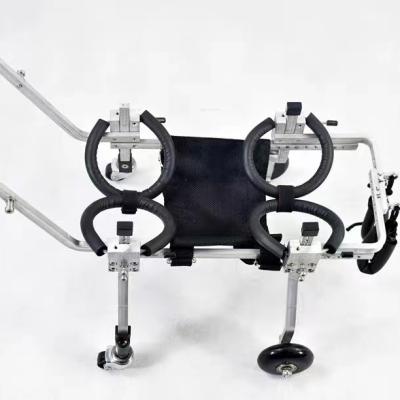 China One Hand Pet Wheelchair Fold Up Stroller for Dogs 5-55cm Height Adjustable 0-50kg Capacity Mobility Scooter for sale