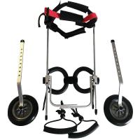 China Lightweight Assisted Walk Pet Wheelchair for Disabled Dogs - Adjustable 15-51cm Height Range, 1.5-40kg Weight Capacity for sale