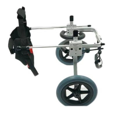 China Luxury Aluminum Dog Wheelchair with EVA Foam Tires - Adjustable for Pets 15-51cm Height, 1.5-40kg Weight for sale