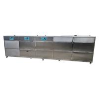 China 4 Tanks Ultrasonic Cleaning Machine Rinse Drying Aircraft Engine Ultrasonic Cleaner for sale