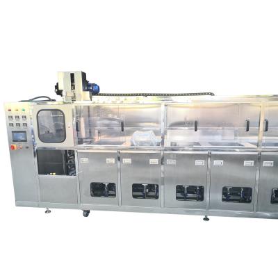 China PLC Automotive Ultrasonic Cleaner Arm Full Automatic For Oil Pump Cover for sale