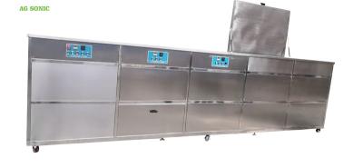 China Mechanical Arm Ultrasonic Washing Machine Cleaning Line With 40khz 4 Tanks for sale