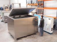 China Valve Plates Industrial Ultrasonic Cleaning Machine To Remove Dust Fibers Contaminationg for sale