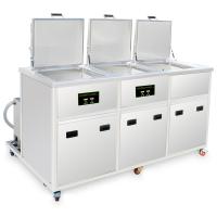 China Automatic 3 Tank Ultrasonic Cleaner Stainless Steel 304 With Filtration System for sale