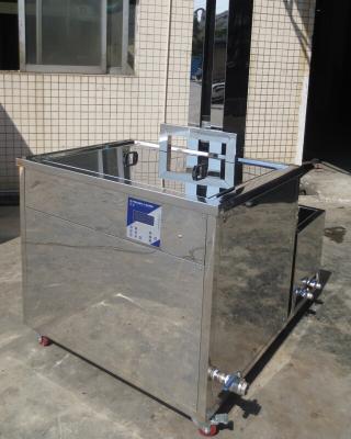 China Rim Industrial Ultrasonic Parts Cleaner 360L 28K PLC Ccontrol With Pneumatic Lift for sale