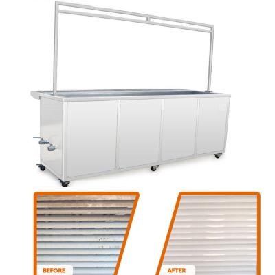 China 10 Ft Ultrasonic Blind Cleaning Equipment With Wash / Rinse Heated Tank for sale