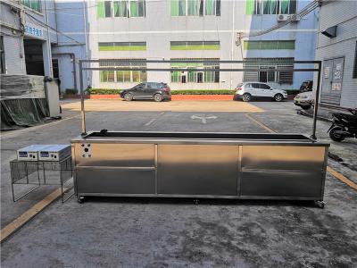 China 40khz Ultrasonic Blind Cleaning Machine Stainless Steel 304 With Rinsing Tank / Casters for sale