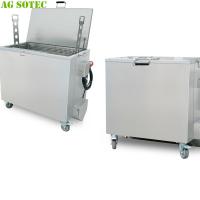 China 168L 230L Kitchen Hood Stainless Steel Soak Tank With Lockable Castor Wheels for sale