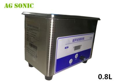 China 40khz 0.8L Small Ultrasonic Jewelry Cleaner Bath With SUS Basket And Lid for sale