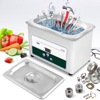 China 800ML Stainless Steel Industrial Ultrasonic Cleaner Bath Digital Ultrasound Wave Cleaning Tank for sale