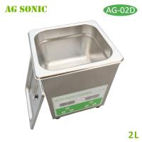 China 2L 60W digital heated Medical Ultrasonic Cleaner / Bath with SUS Basket for sale