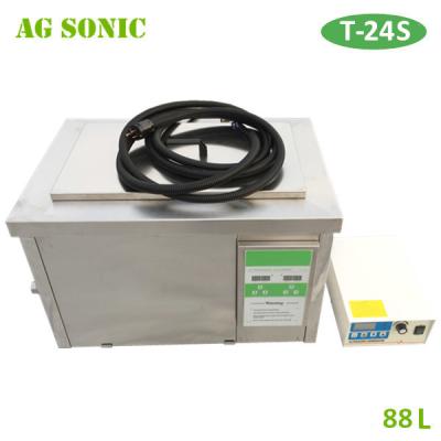 China Diesel Engine Parts Ultrasonic Cleaning Machine 88L with Basket and Casters for sale