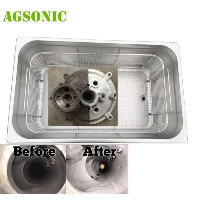China SUS304 Basket Engine Parts Cleaning Machine 80C Adjustable 15l 300W for sale