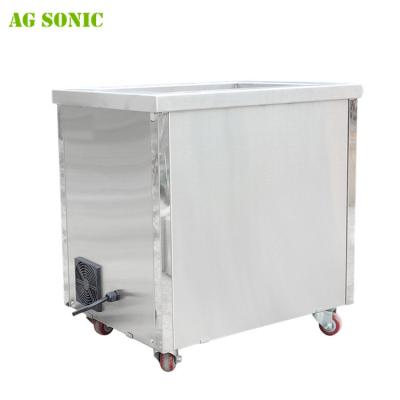 China Commercial Kitchen Ultrasonic Cleaner Heated Soak Tank with Waste Oil Drain Slot for sale