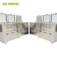 China Multi Tanks Ultrasonic Circuit Board Cleaner For Electronic Industry Metals Parts for sale
