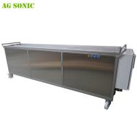 China Mobile Ultrasonic Cleaner For Window Blinds with Rinsing Tank and Casters for sale